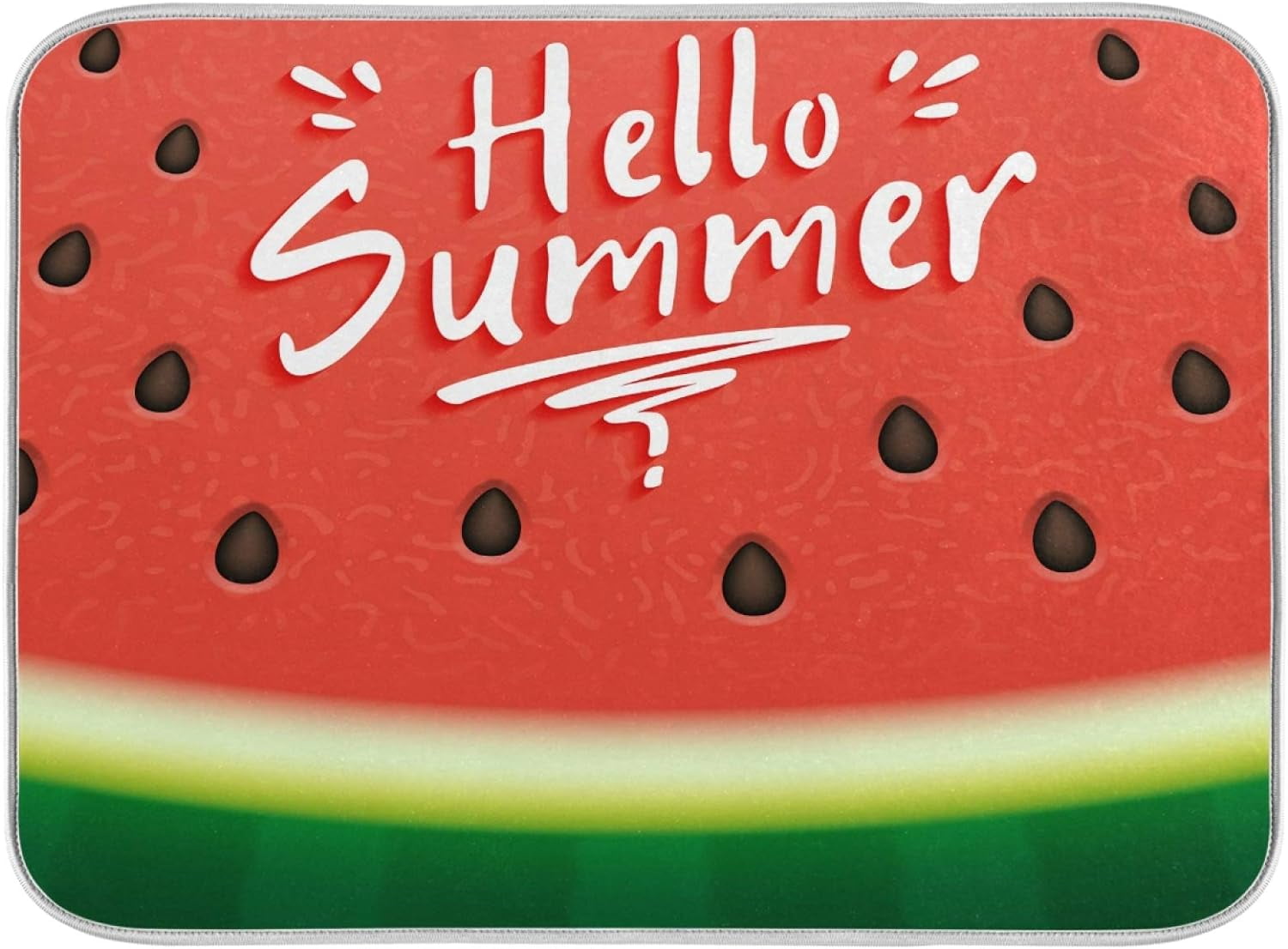 Summer Watermelon Dish Drying Mat Tropical Fruit Dry Pad Bottle Dryer ...