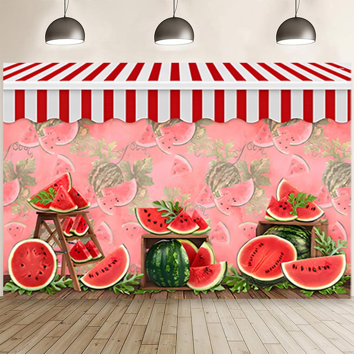 Summer Watermelon Farmer's Market Backdrop for Photoshoot Newborn 1st ...