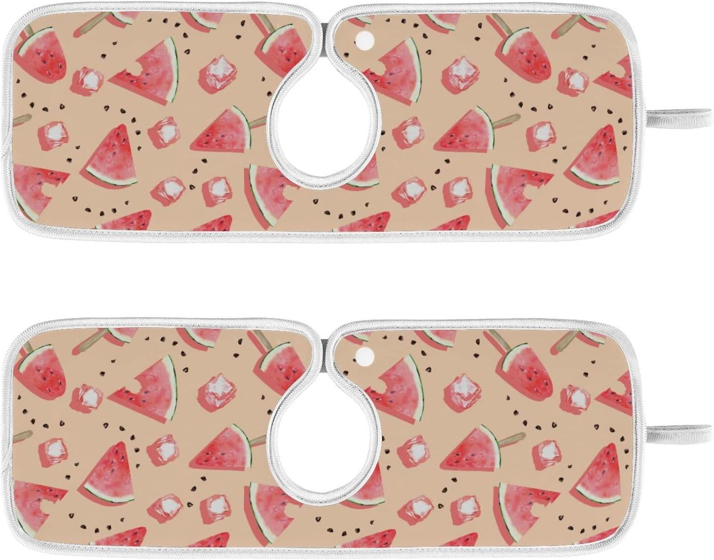 Summer Watermelon Ice Sink Splash Guard for Faucet 2 Packs Faucet ...