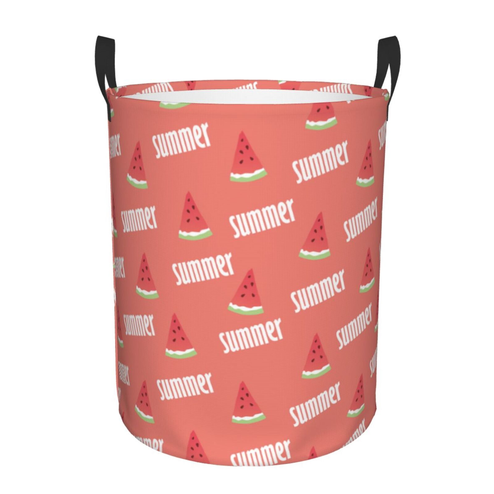 Summer Watermelon Laundry Basket, Laundry Hamper Waterproof Laundry Bag ...
