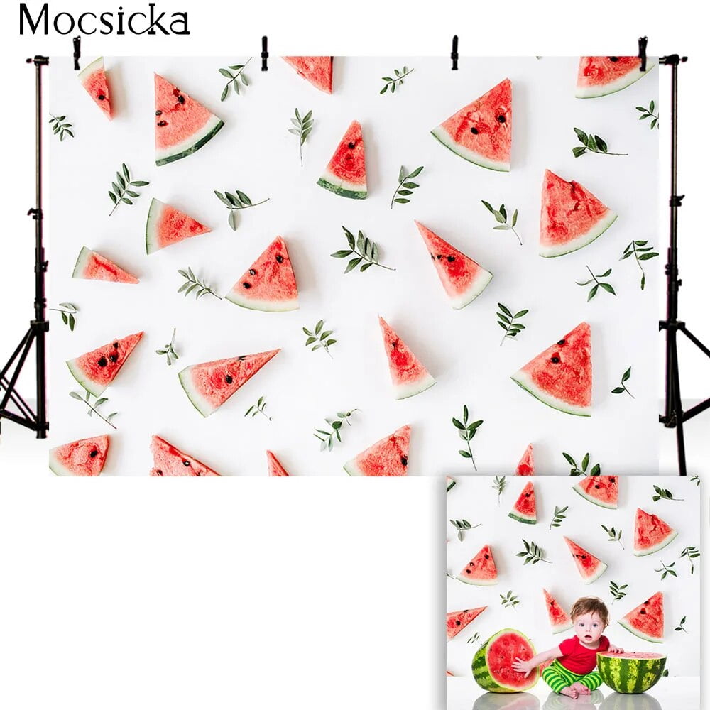 Summer Watermelon Photography Background Children Portrait Photo ...