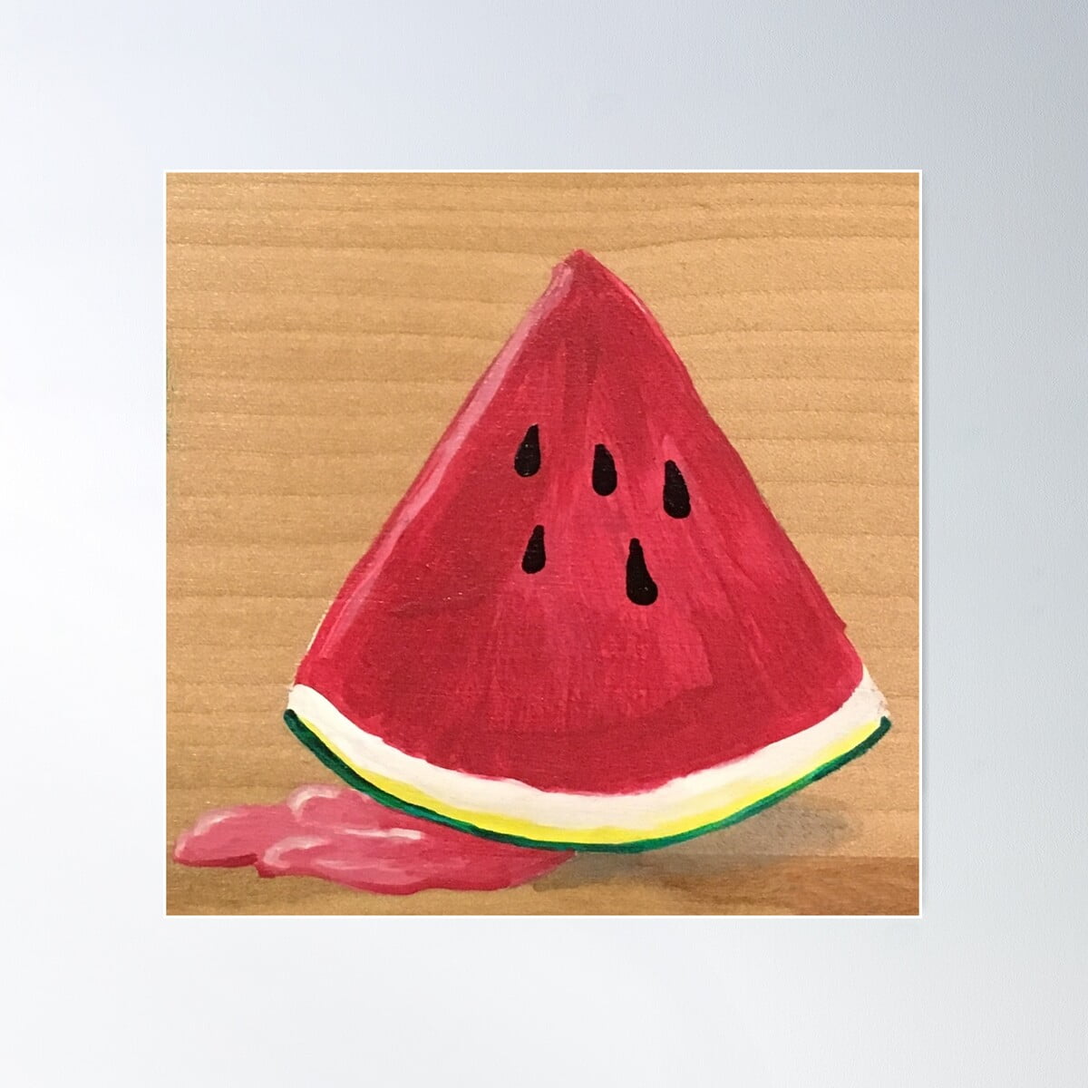 Summer Watermelon Poster Wall Art, Modern Wall Decor For Living Room ...