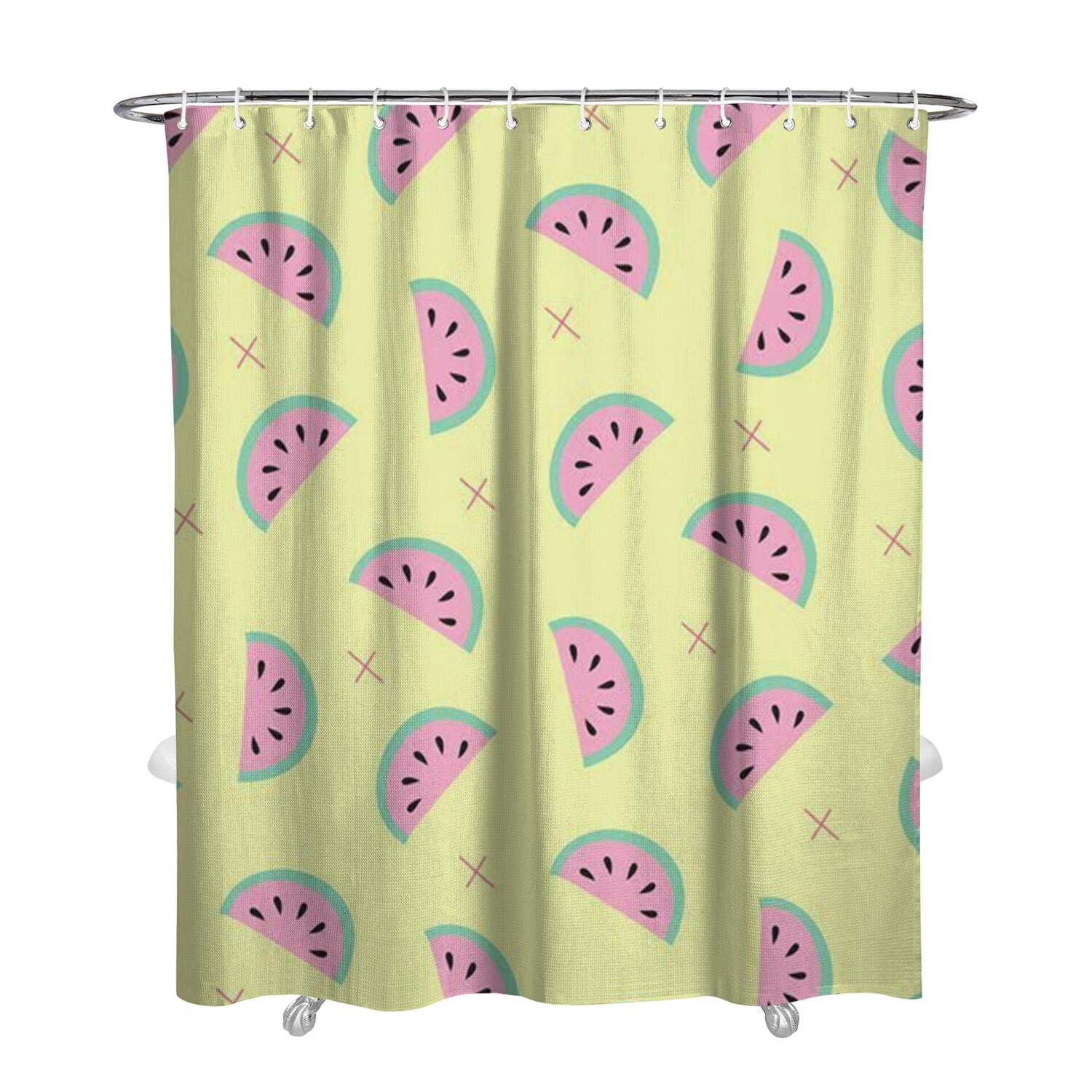 Summer Watermelon Shower Curtain - Sunshine Beach Party Theme Premium ...