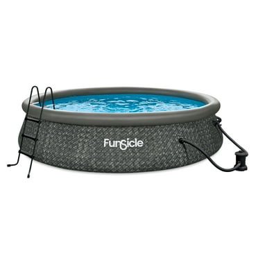 Summer Waves 15ft Quick Set Pool with Swimming Pump, Dark Double Rattan ...