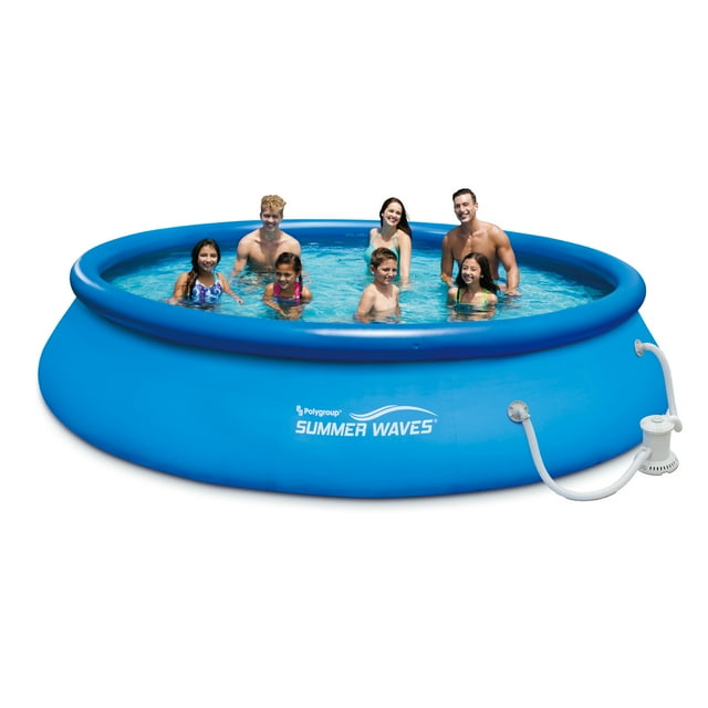 Summer Waves® 15ft Quick Set® Ring Pool with 600 GPH Filter Pump ...