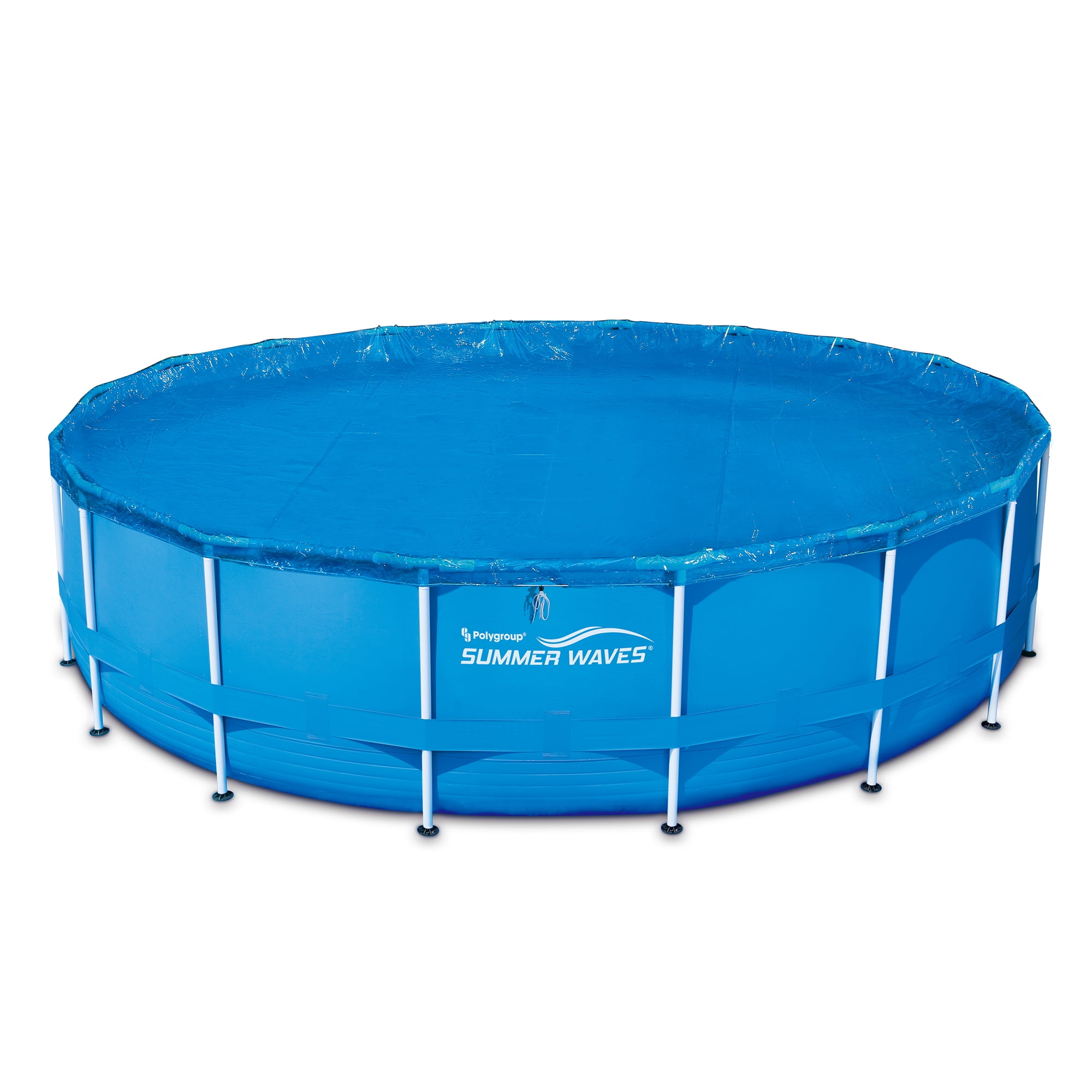 Summer Waves 16-22 ft Ring Pool & Metal Frame Pool Cover - Walmart.com