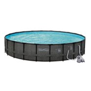 "Coleman Swim Set: Power Steel 24' x 52"" Above Ground Pool Set with ...