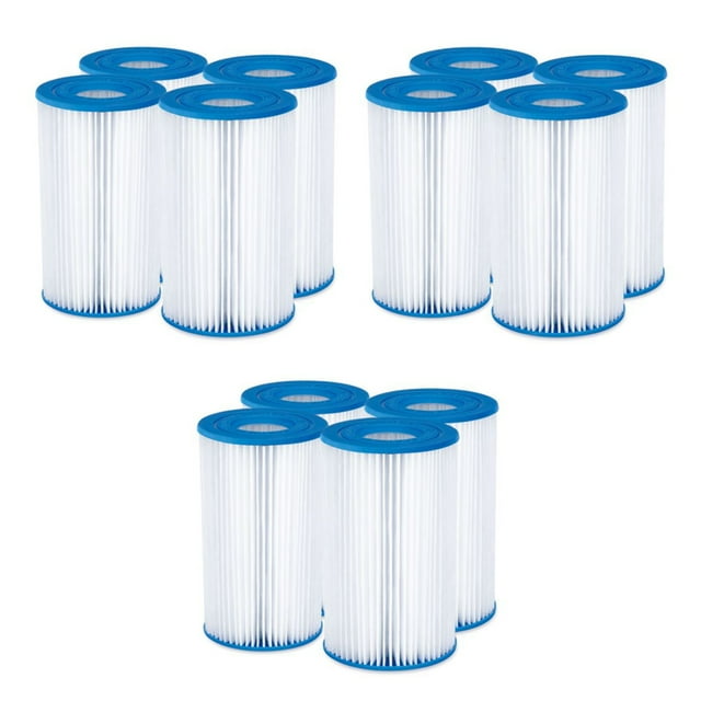 Summer Waves Type A/C Pool and Spa Filter Cartridge, 12 Pack ...