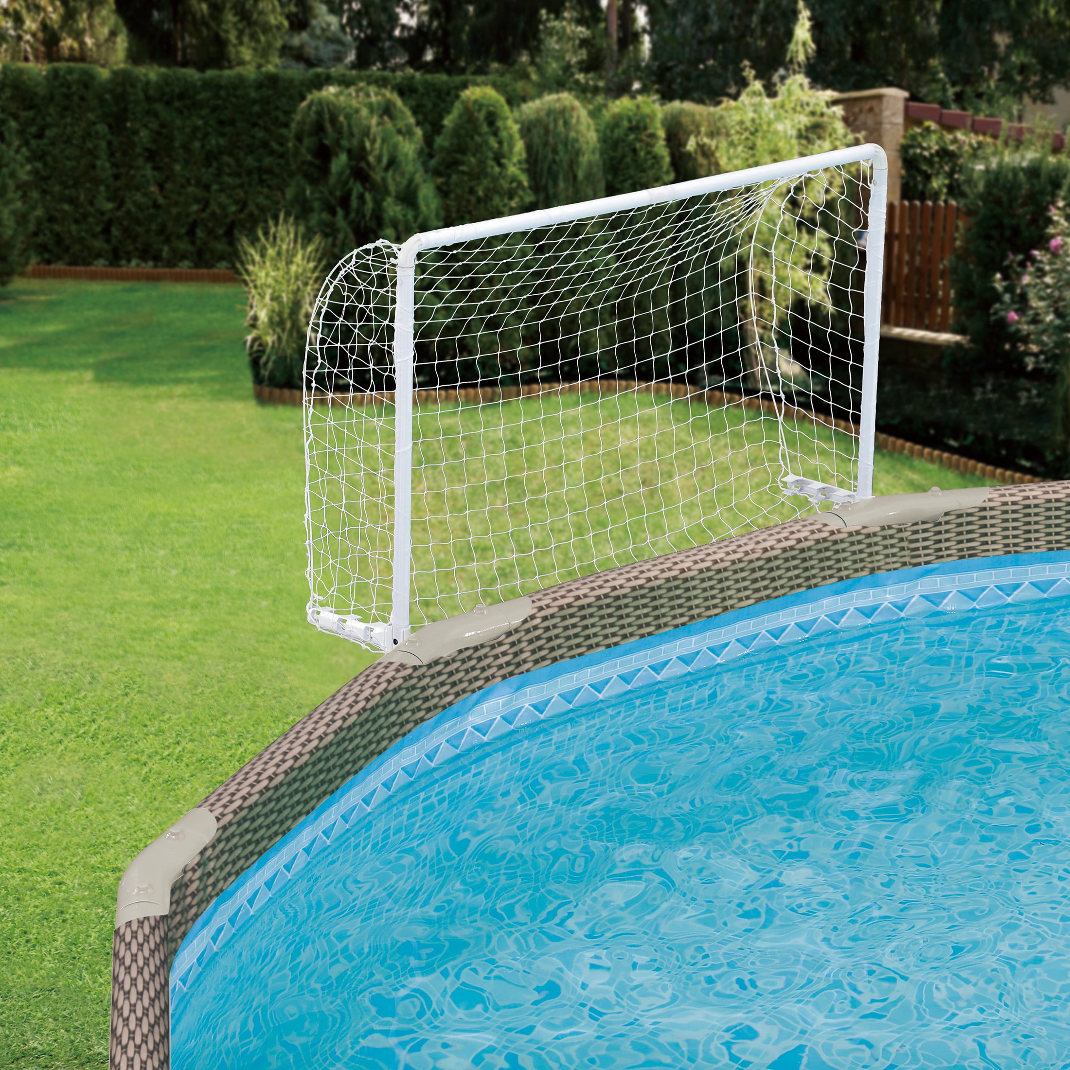 Summer Waves Water Polo Sports Set for Metal Frame Pools, Includes Goal ...
