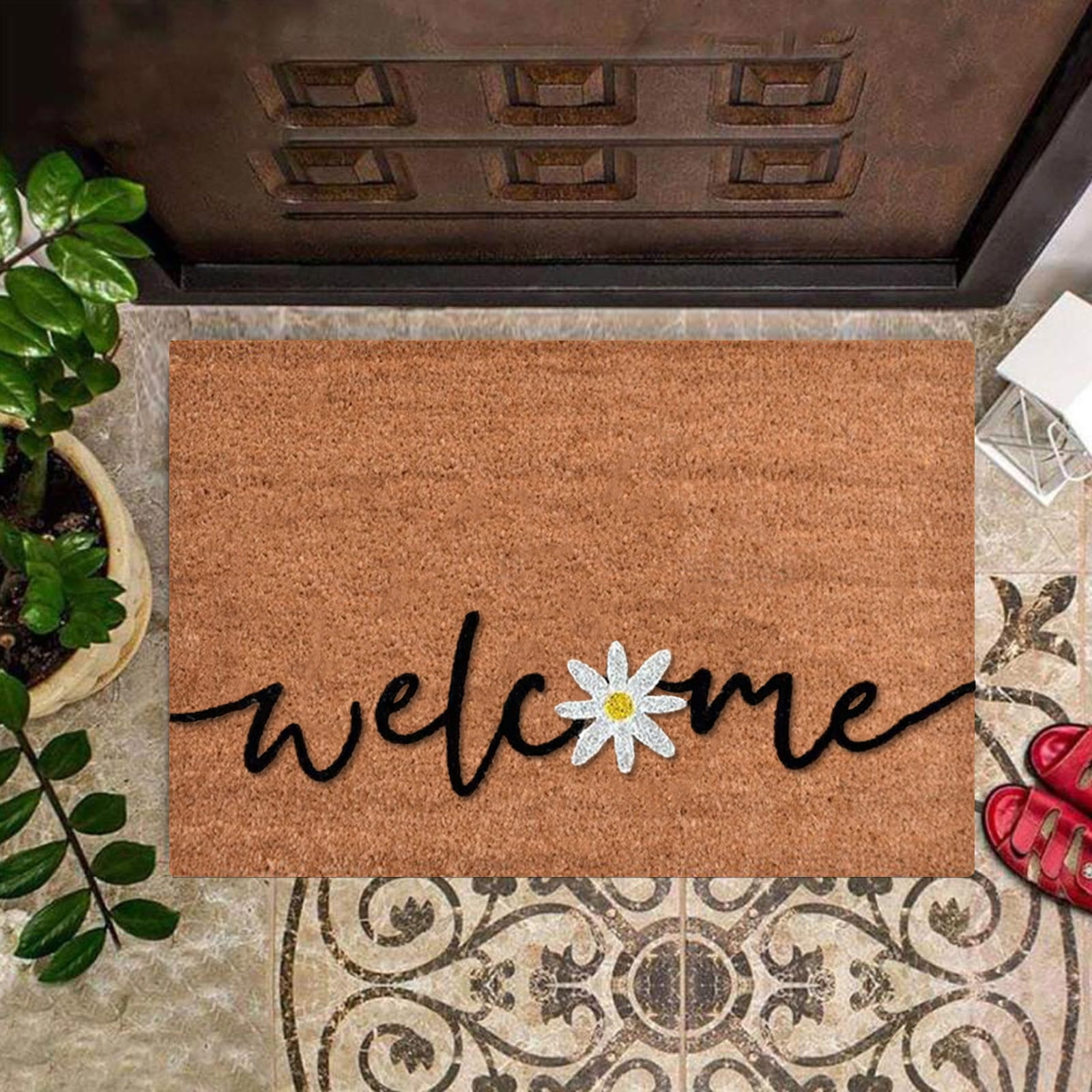 Summer Welcome Doormat - Hello Sunshine Funny Cute Door Mat for Welcome ...