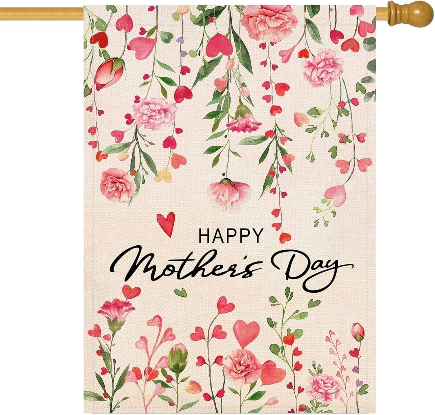 Summer Welcome Floral House Flag 28x40 Inch Double Sided Summer Large ...