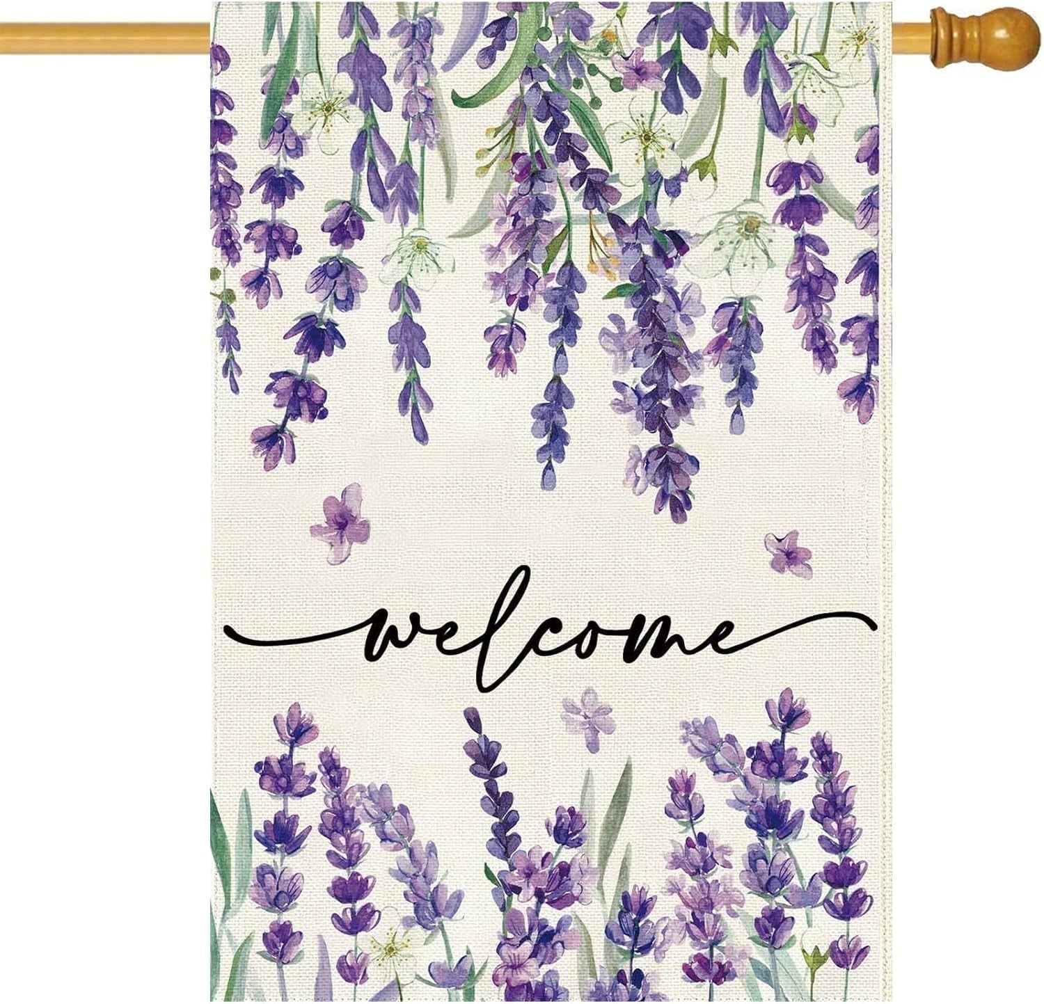 Summer Welcome Floral House Flag 28x40 Inch Double Sided Summer Large ...