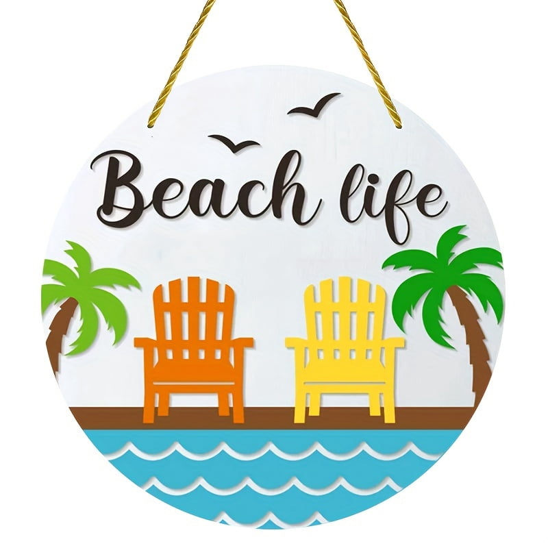 Summer Welcome Sign(8 inches × 8 inches/20cm * 20cm), Round Acrylic By ...