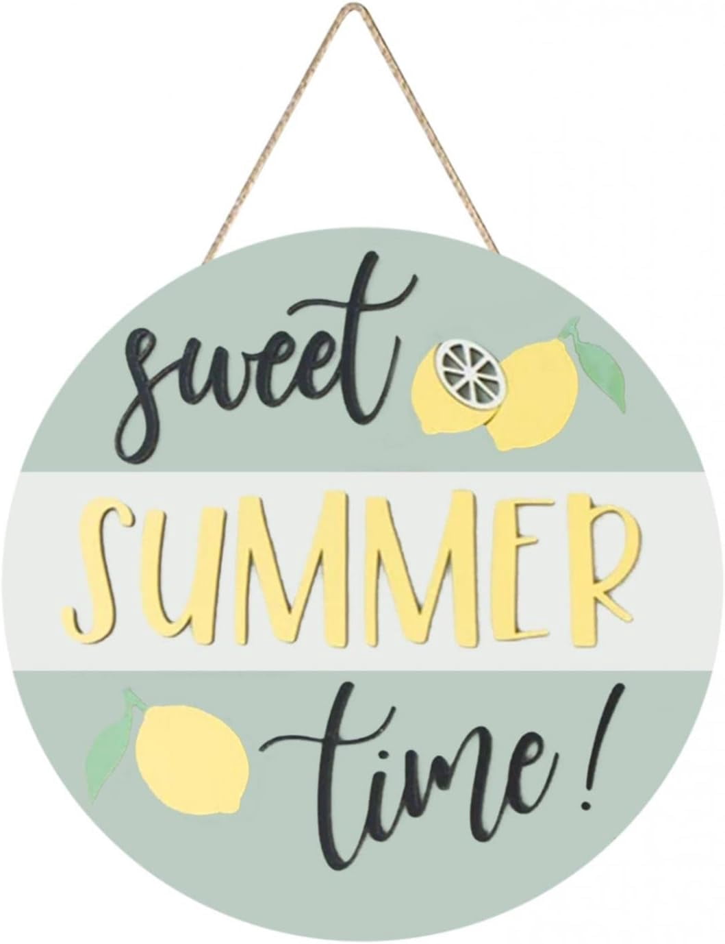 Summer Welcome Sign for Front Door Home Decor, Wooden Hanging Welcome ...