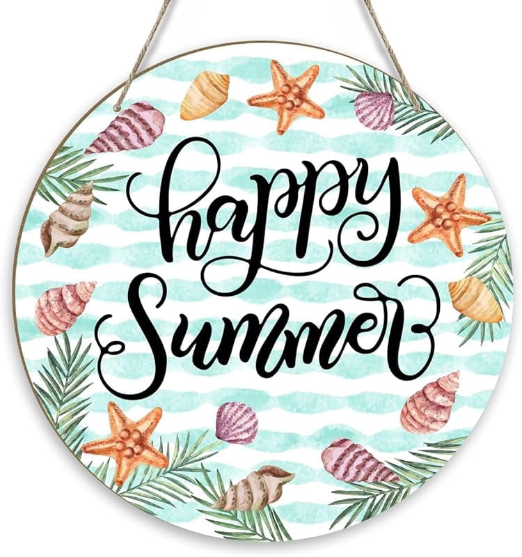 Summer Welcome Sign Hello Summer Door Sign Summer Front Door Decor ...