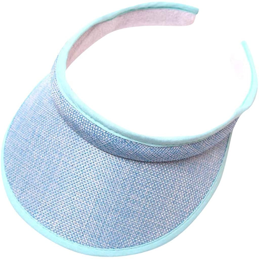 Summer Wide Brim Sun Hats Womens Visors Hats Sun UV Protection SPF 50 ...