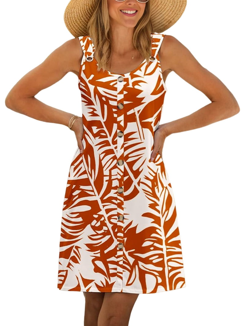 Summer Women 2025 Sleeveless Floral Boho Swimsuit Cover Ups Casual ...