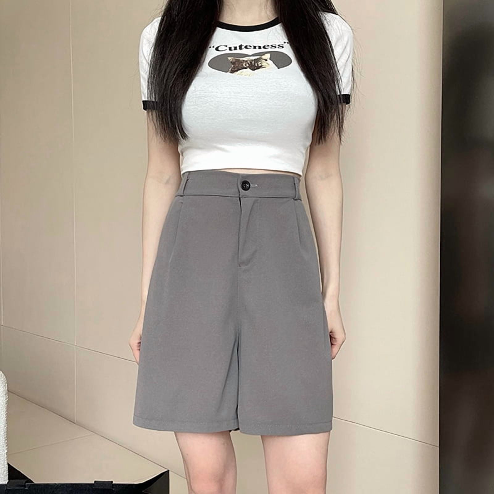 Summer Women Comfortable Commute Short Pants Lady Loose High Street ...