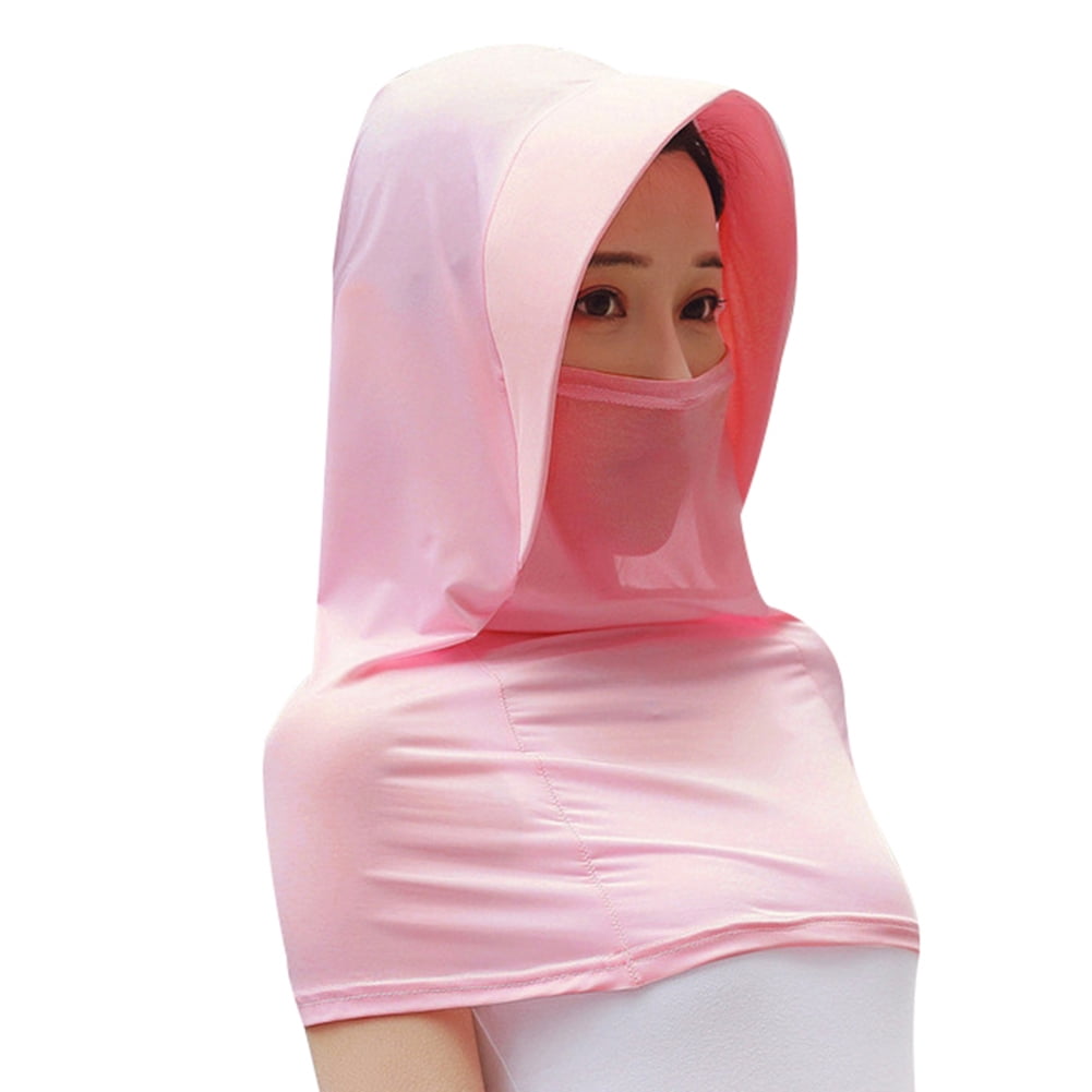 Summer Women Full Face Neck Cover Sun Hat Sleeves Beach Cycling Wide ...