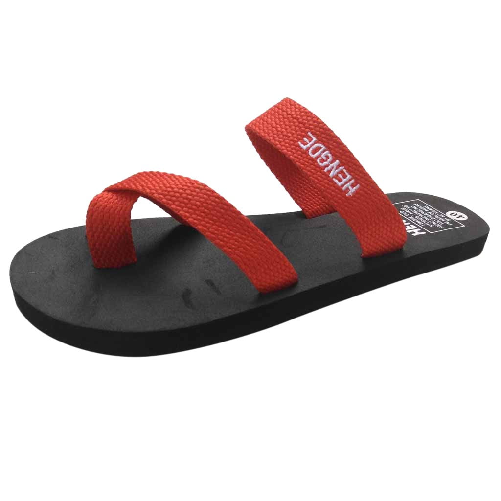 Summer Women Sandals Non-Slip Flip Flops Sandals Flat Beach Slippers ...