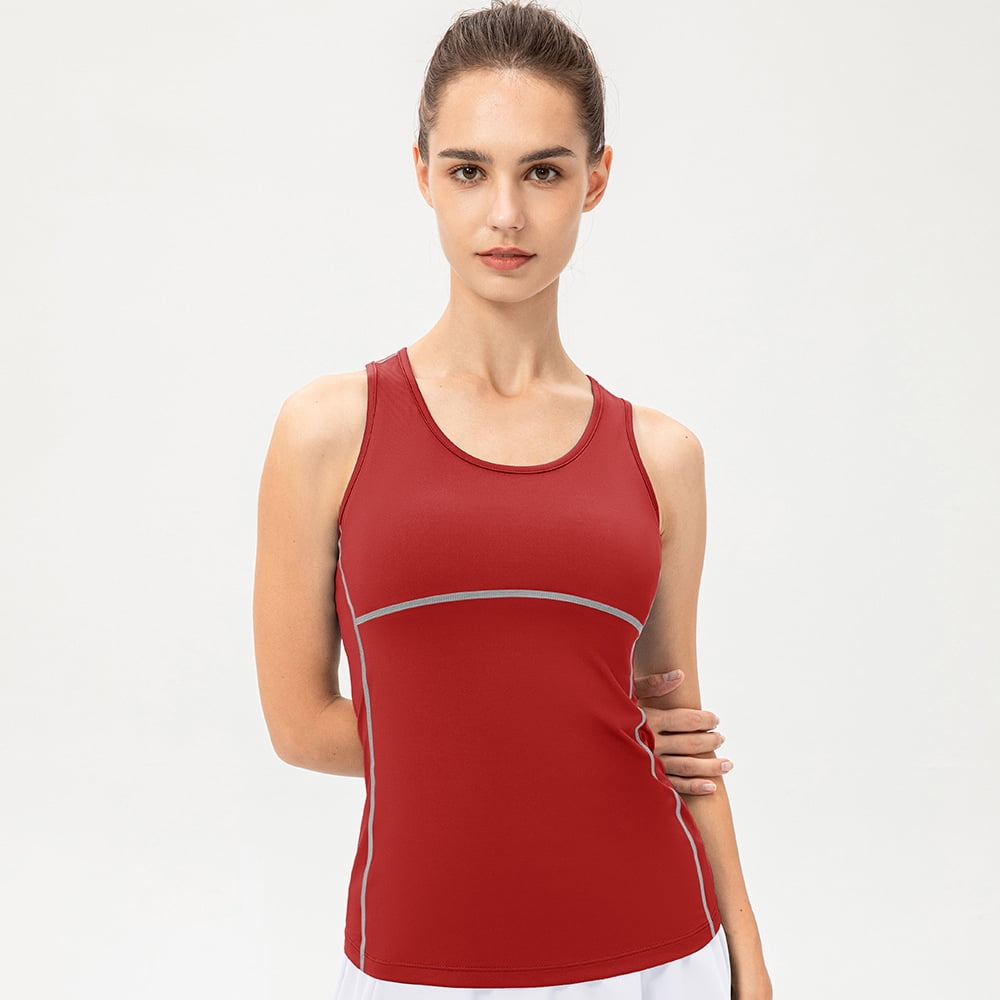 Summer Women's Gym Training Sportswear Vest Quick Dry Yoga Shirt ...