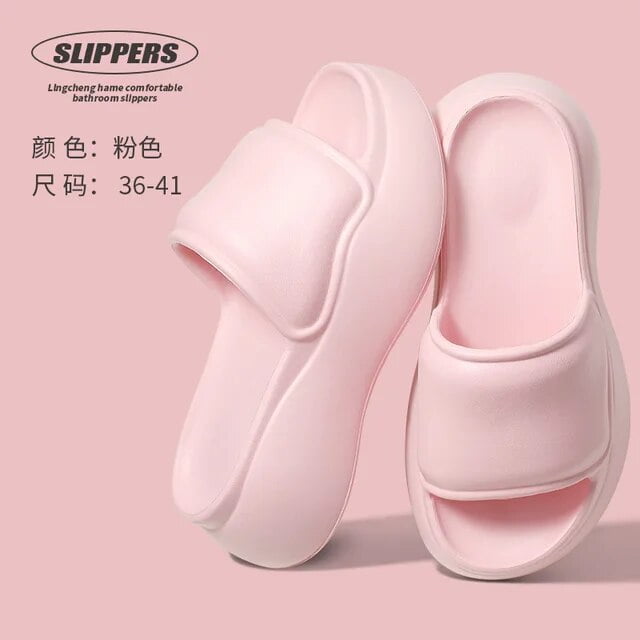 Summer Women‘s Slippers Lightweight Anti Slip High Heel Slippers Summer ...