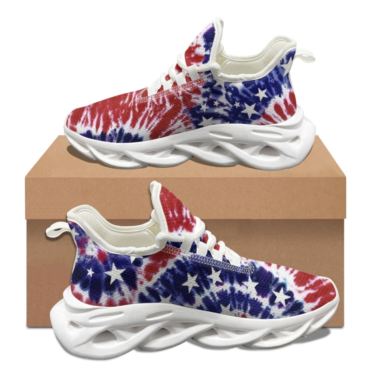 Summer Women's Sneakers Hot 4th of July Art Design Casual Shoes Comfort ...