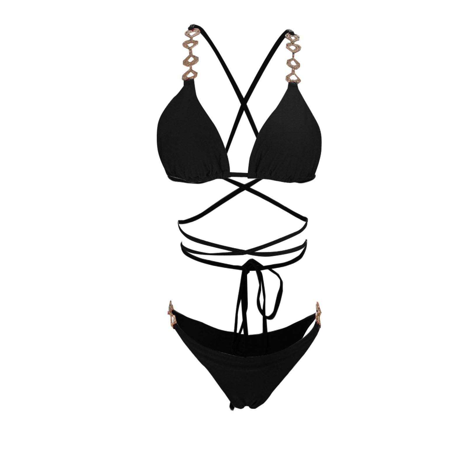Summer Womens Solid Color Separate Swimsuit Fashion Swimsuit Beach