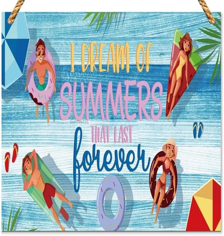 Summer Wood Plaque I Dream of Summers that Last Forever Hanging Wood ...