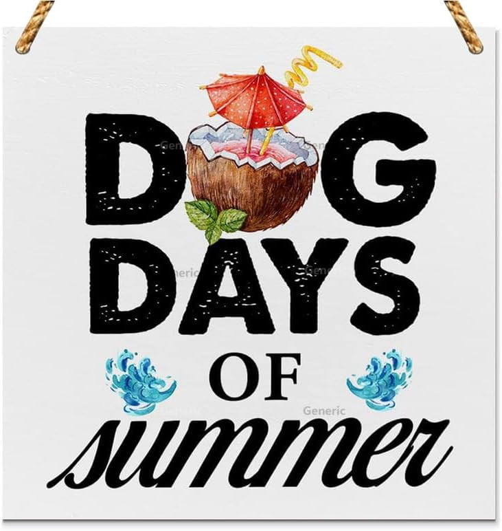 Summer Wood Sign Decor Dog Days of Summer Wood Sign Decor for Home ...
