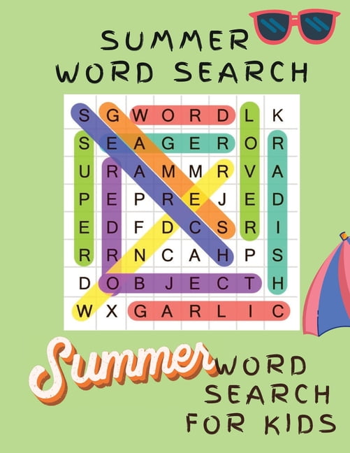 Summer Word Search for Kids: Word Search Book for Children, Word ...