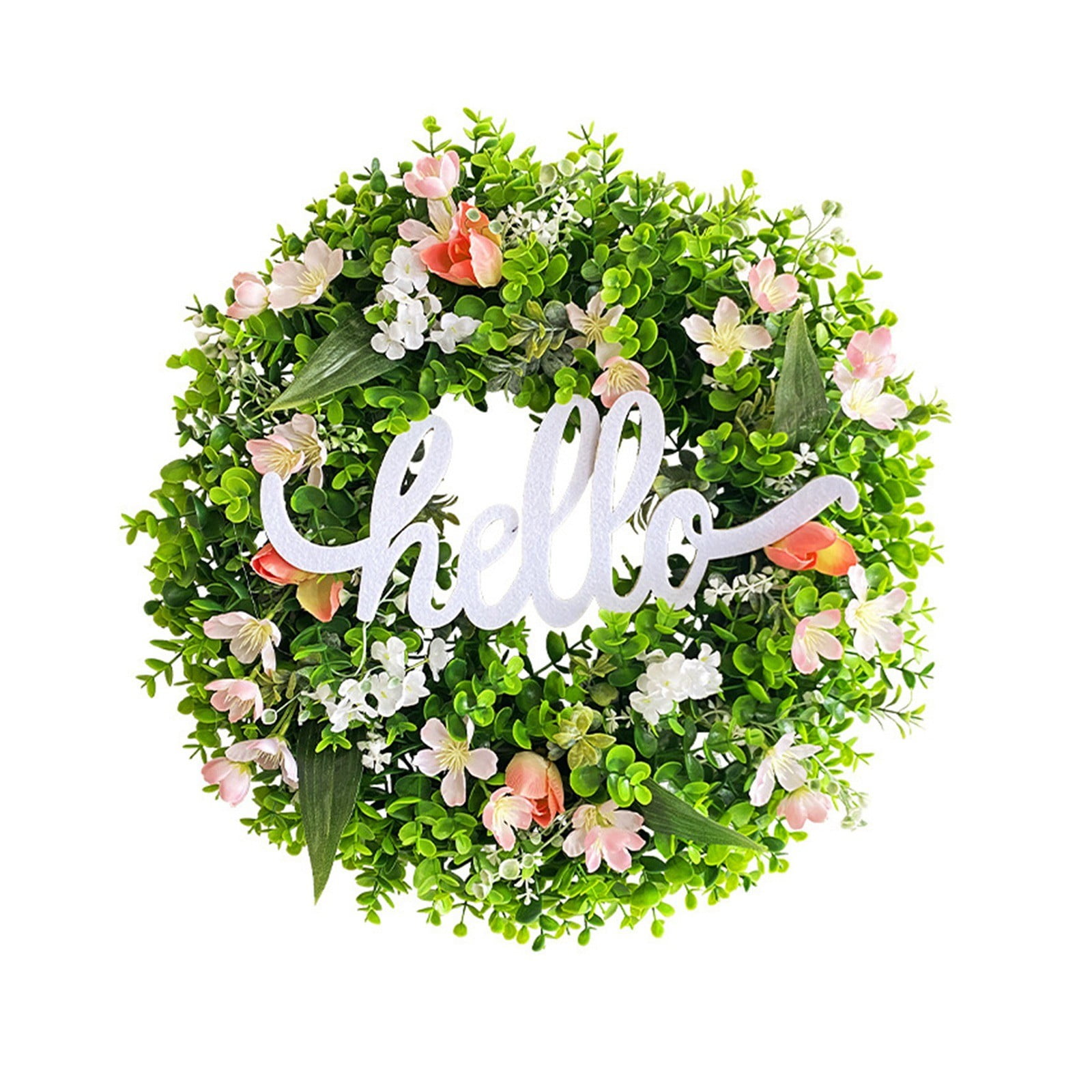 Summer Wreaths for Front Door Clearance Spring Letter Garland Hello ...