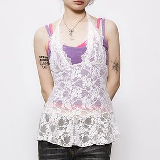 Summer Y2k Aesthetic Lace Tank Top Women Sleeveless Streetwear Casual ...