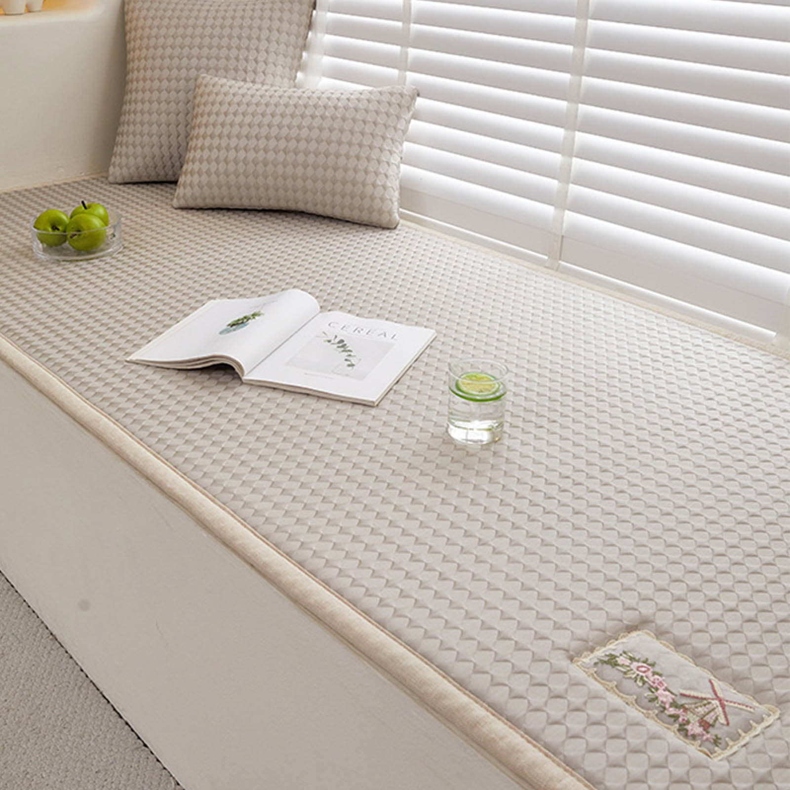Summer bay window mat, ice silk balcony mat, bay window mat, washable ...