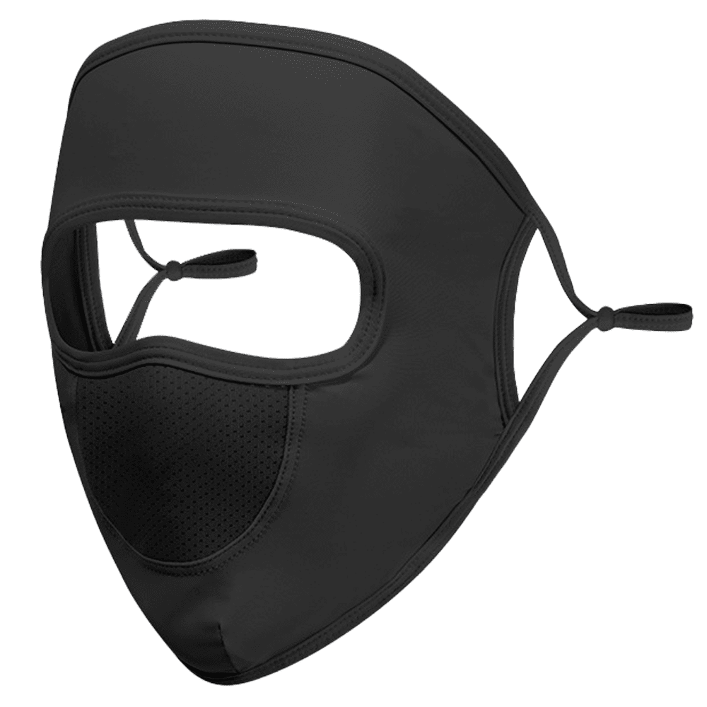 Summer ice silk sunscreen mask outdoor full face sun hat lightweight ...