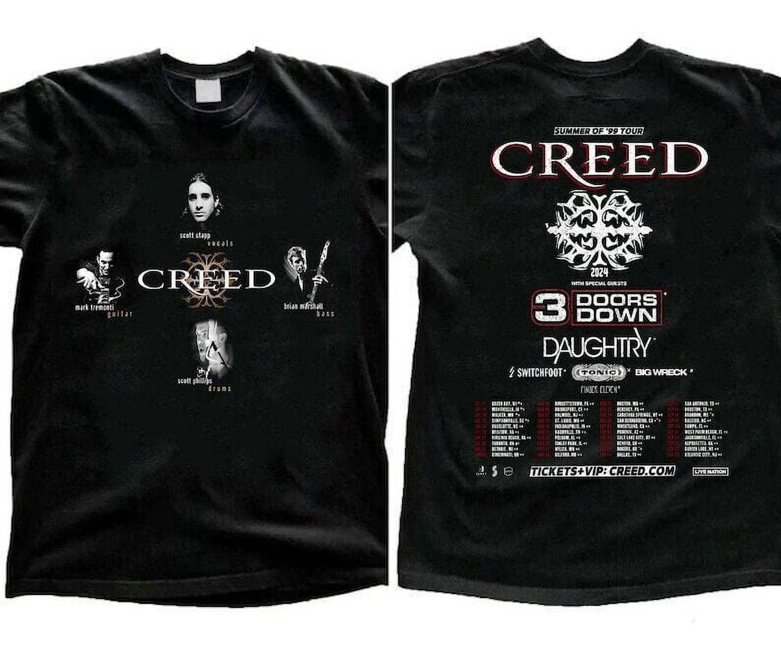 Summer of '99 Rock Tour Shirt - Classic Band Concert Fan Tee - Walmart.com