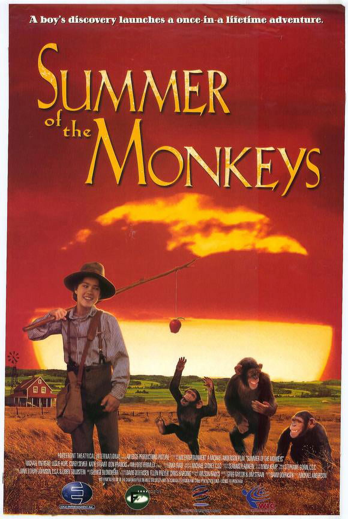 Summer of the Monkeys - movie POSTER (Style A) (27" x 40") (1998) - Walmart.com