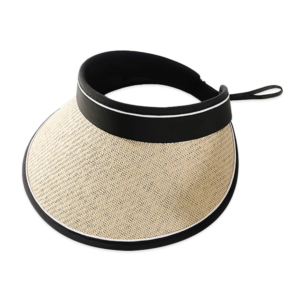 Summer raffia straw hat ladies outdoor sunshade big brim sunscreen hat ...
