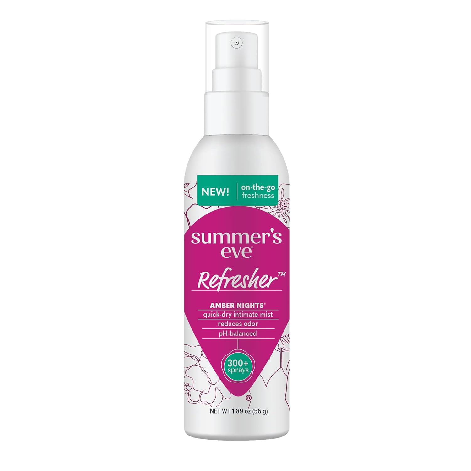 Summer's Eve Amber Nights, Feminine Spray, pH Balanced, Reduces Odor, 1 ...
