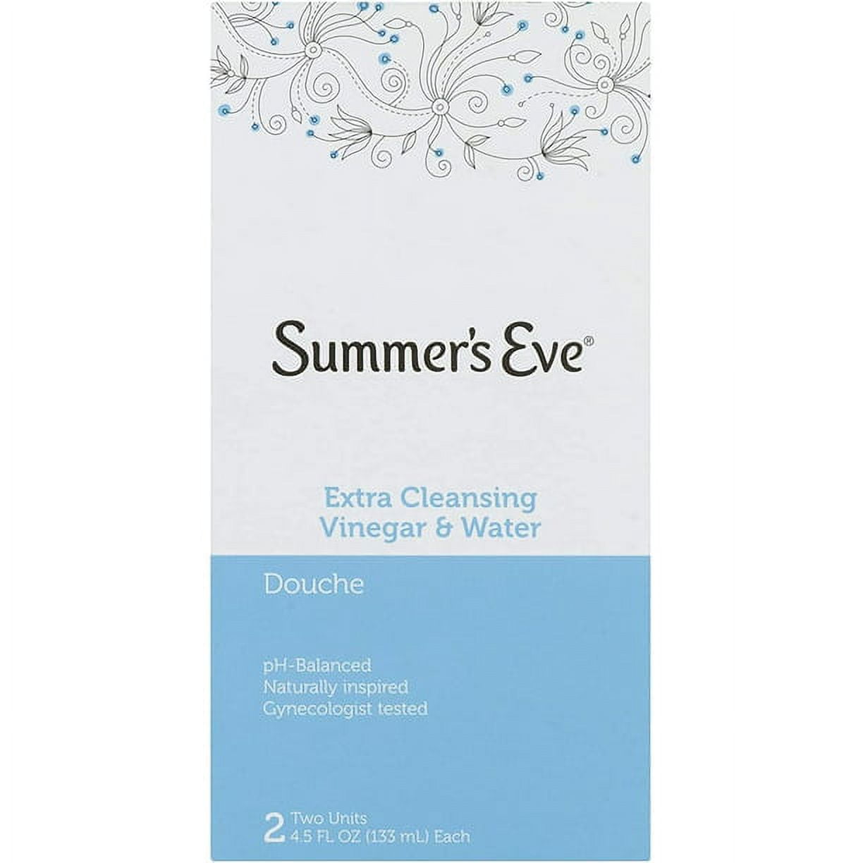 Summer's Eve Extra Cleansing Vinegar & Water Douche, 2 CT (Pack-3 ...