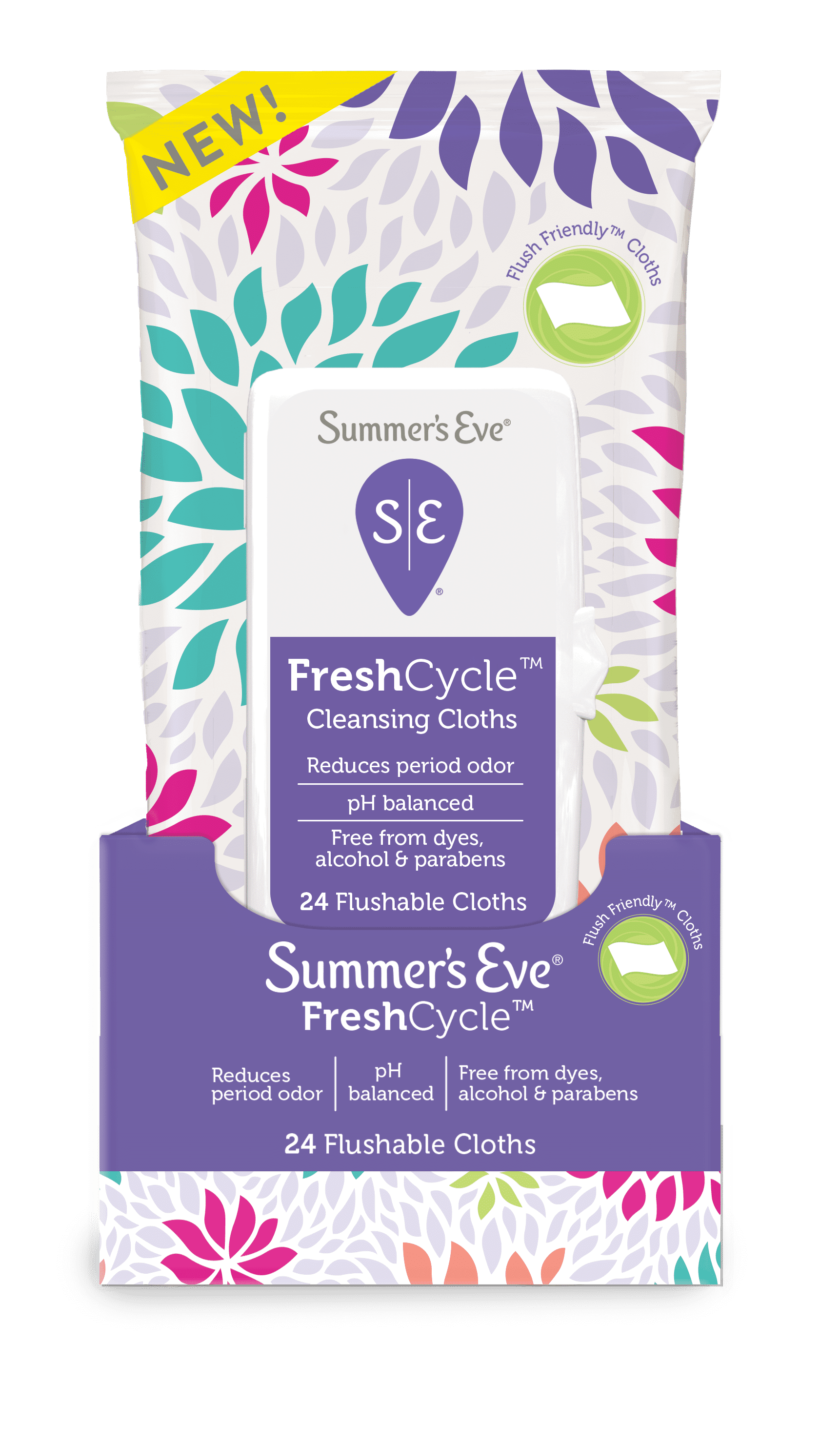 Summer's Eve Fresh Cycle Refreshing Feminine Cleansing Wipes - 24 Count ...