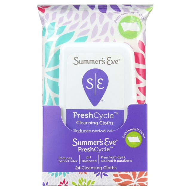 Summer's Eve Fresh Cycle Feminine Cleansing Wipes - 24 Count - Walmart.com