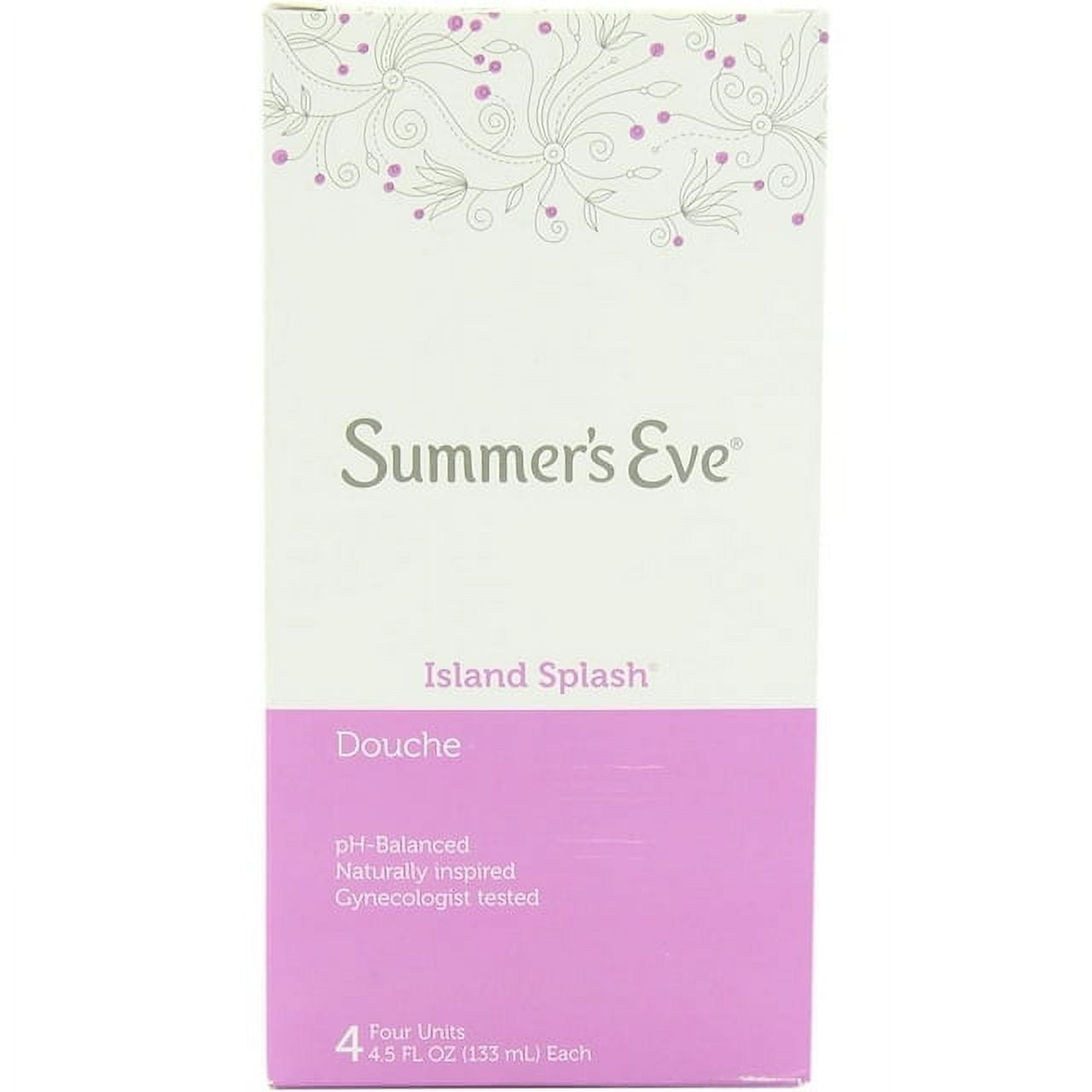 Summer's Eve Island Splash Douche, 4 Count, 4.5 oz Each 1 Pack ...