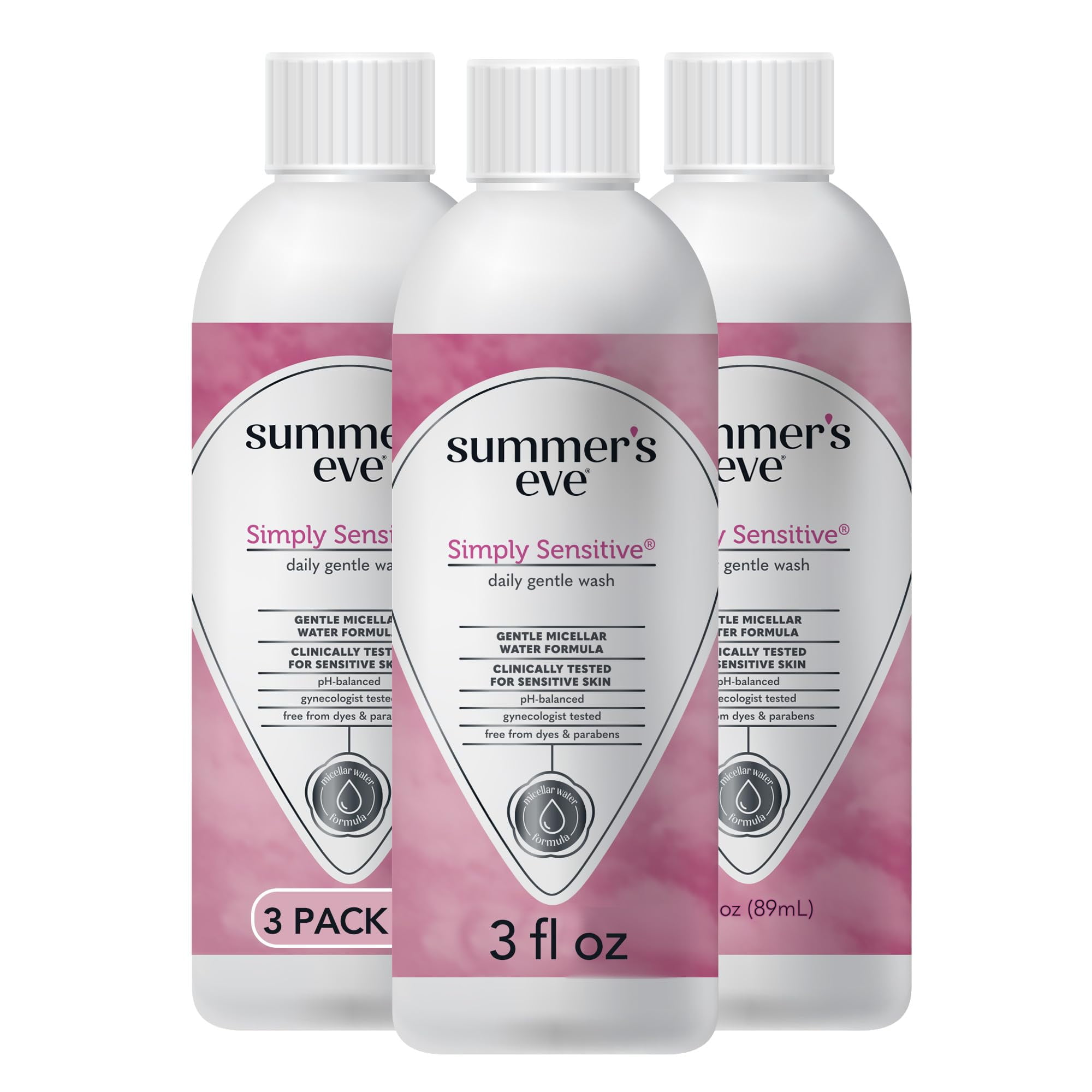 Summer's Eve Simply Sensitive CM31 Daily Gentle All Over Feminine Body ...