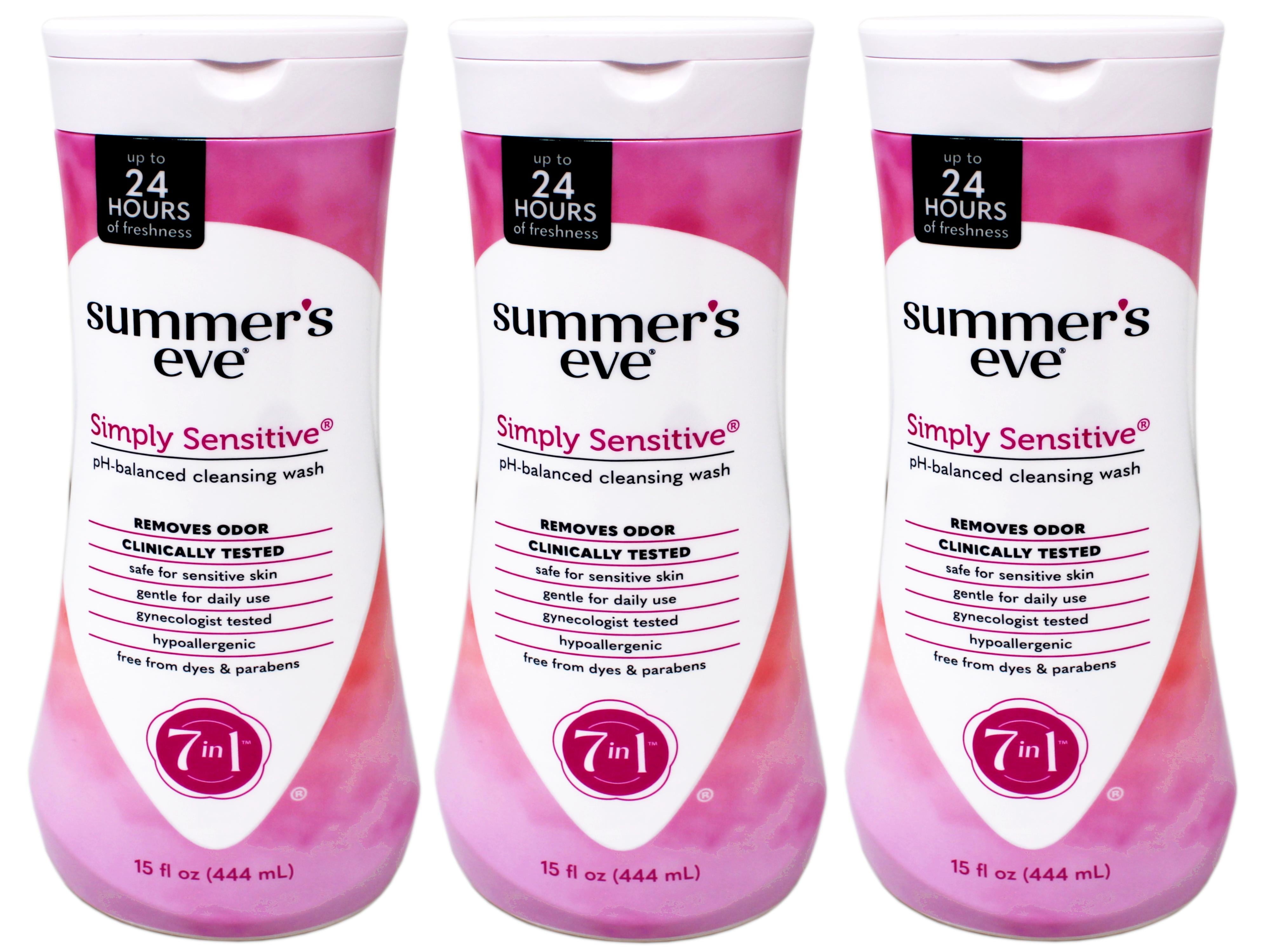 Summer’s Eve Simply Sensitive Daily Feminine Wash, Removes Odor, pH ...