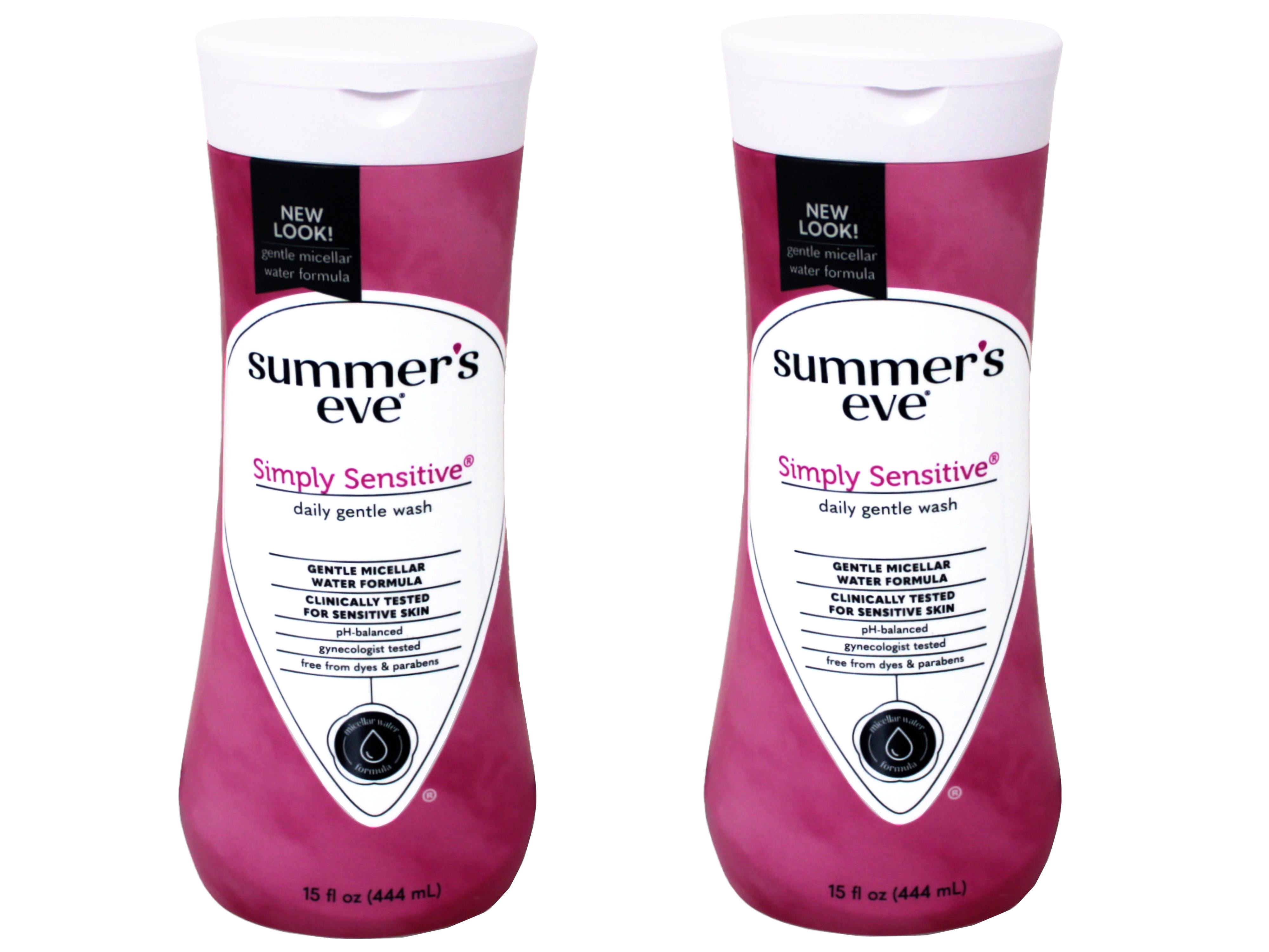 Summer's Eve Cleansing Wash for Sensitive Skin Simply Sensitive, 15.0 ...