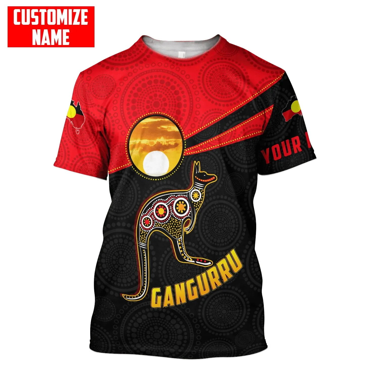 Summer t shirt 3D Printed Personalized Aboriginal Man Playing The ...