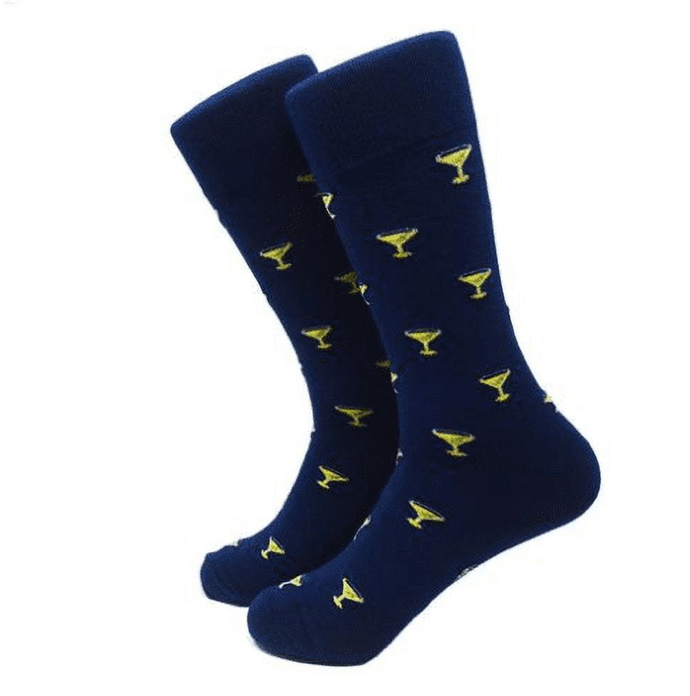 SummerTies Martini Socks - on Navy - Walmart.com