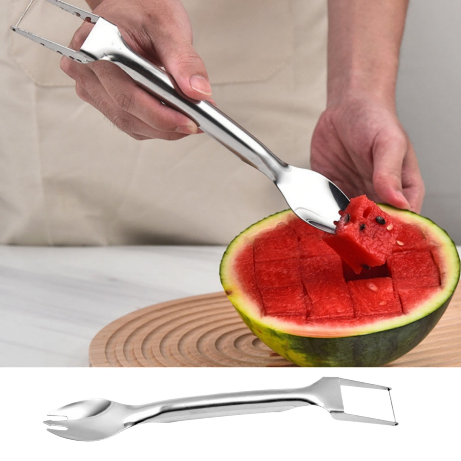 Summercome 2-in-1 Watermelon Fork Slicer, Summer Watermelon Fruit ...