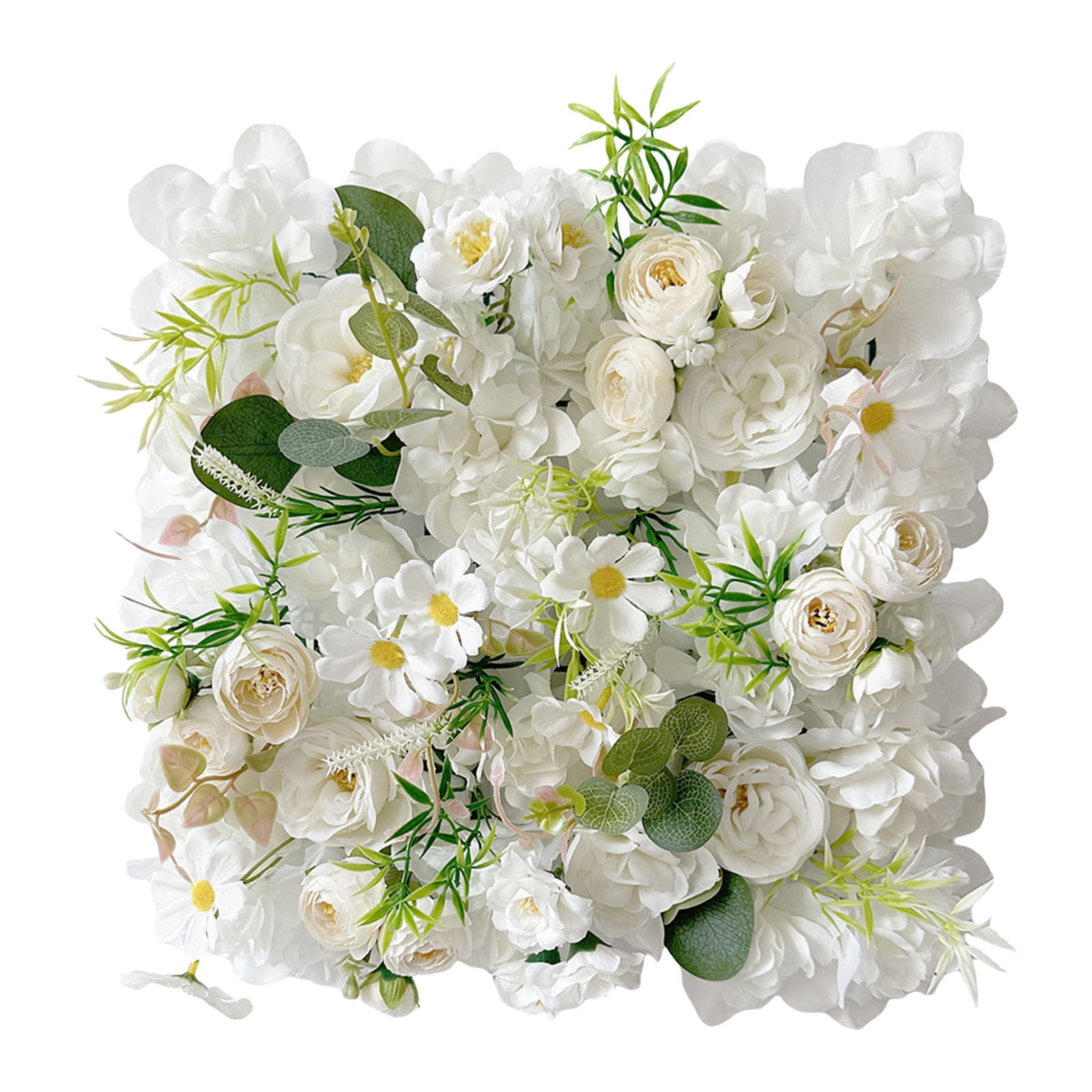 Summercome 3D Flowers Wall Panel 15 * 15inch, Artificial Flower Wall ...